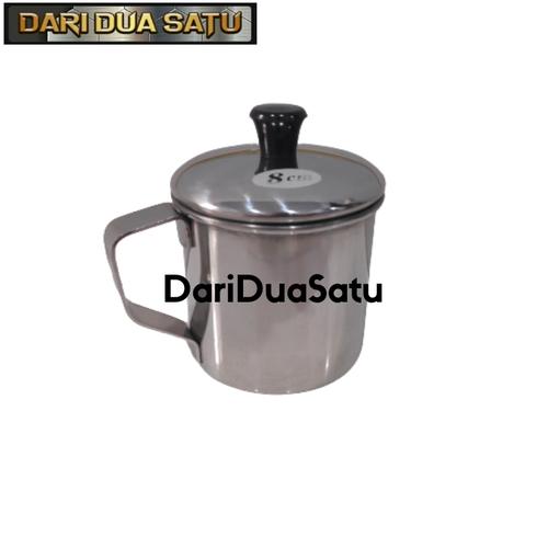 Jual Mug Tutup Stainless Tebal Gelas Kopi Teh - 10 cm - Jakarta Barat ...
