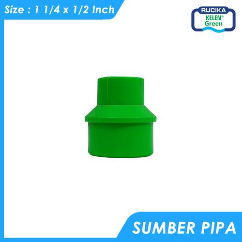 Jual Vlok Sock 1 1/4 x 1/2 PPR Reducer M x F 40 x 20 mm Rucika Green ...