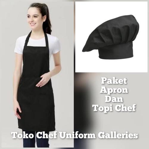 Jual Apron dan Topi Chef - Putih - Jakarta Barat - Chef Uniform ...