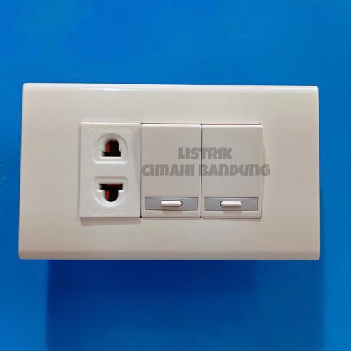 Jual panasonic saklar single saklar single stop kontak putih - Kota ...