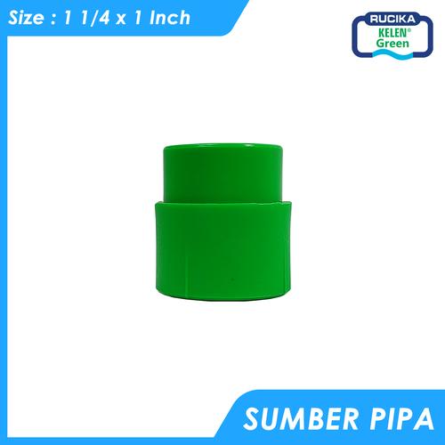 Jual Vlok Sock 1 1/4 x 1 PPR Reducer M x F 40 x 32 mm Rucika Green ...