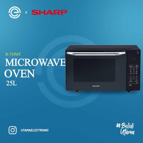 Promo SHARP Microwave Oven Grill 25 Liter R-735MT - Hitam Cicil 0% 3x ...