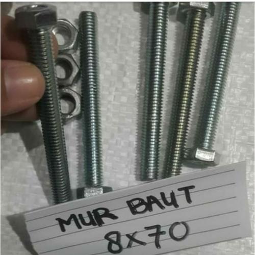 Jual baut mur M8 × 70 mm putih galvanis - Jakarta Pusat - Ekfinostore ...