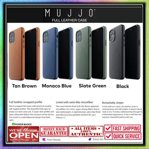 Promo Case iPhone 12 Pro Max 12 Pro Mini MUJJO Genuine Leather Case ...