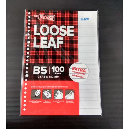 Jual Isi Binder Loose Leaf B5 isi 100 lembar - Kota Tangerang Selatan ...