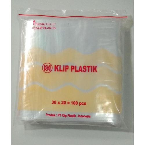 Jual klip plastik 20x30 top quality isi 100 lembar plastik ziplock clip ...