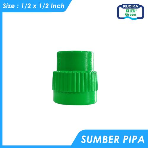 Jual SDD PPR 1/2" 1/2 20mm 20 mm Female Thread Joint Rucika Green ...