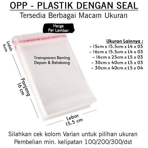 Jual PLASTIK BUNGKUS ROTI / PLASTIK OPP 15X15X03 / 06 MICRON + LEM ...