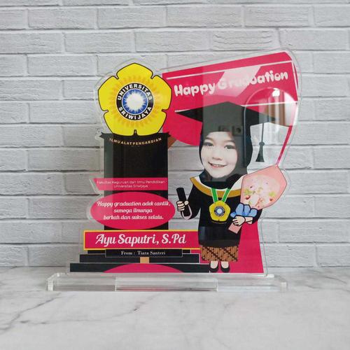 Jual PLAKAT WISUDA CUSTOM KADO WISUDA PLAKAT GRADUATION AKRILIK 20X10 ...