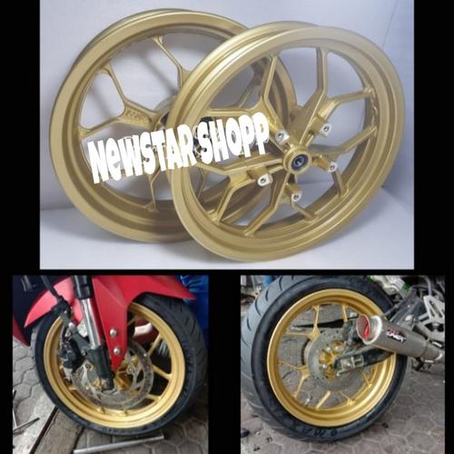Jual velg rossi R15 v3 + nup gear + disc brake + gear + karet tromol ...