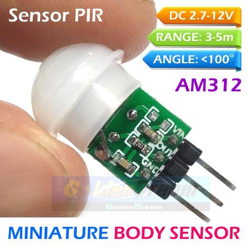 Jual Mini Body Sensor PIR AM312 SR301 Gerak Manusia Human Motion ...
