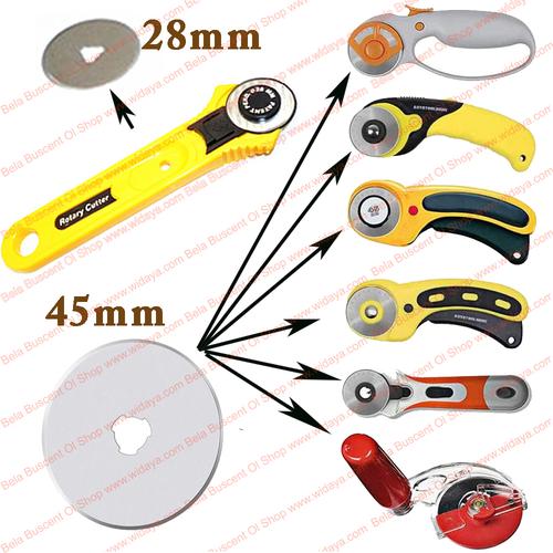 Jual 45mm Circular Blade Refill 45 mm Mata Pisau Refil Rotary Cutter ...