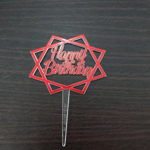 Jual Topper HBD Bingkai Merah - Kota Palembang - tokobahankueseisei ...