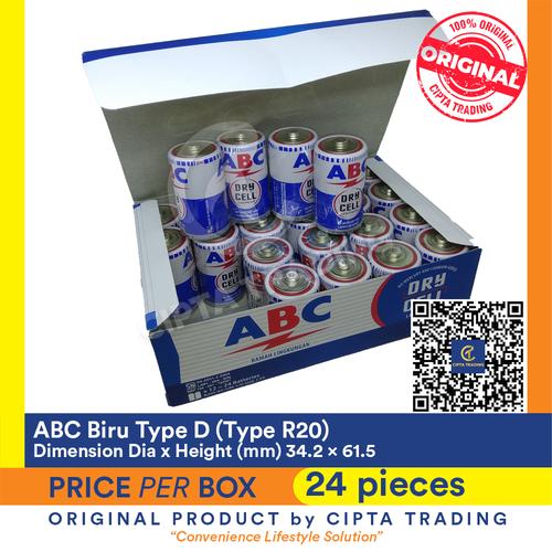 Jual Battery - ABC Biru - Type D (1 Pack of 24 pieces) - Jakarta Barat ...