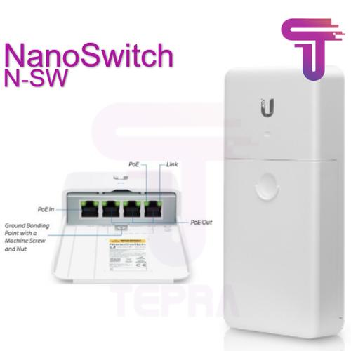 Jual Ubiquiti N-SW Nano Switch Outdoor 4 Port Passthrough Switch ...