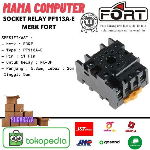 Jual Socket Relay PF113A-E 11 Pin Kaki Soket Dudukan Untuk MK3P Merk FORT - Kota Surabaya - Mama ...