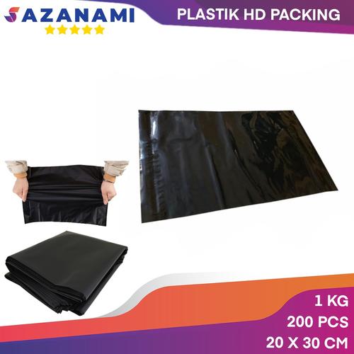 Jual PLASTIK PACKING HD 20 X 30 PLASTIK HD HITAM BUNGKUS PACKING 1KG ...