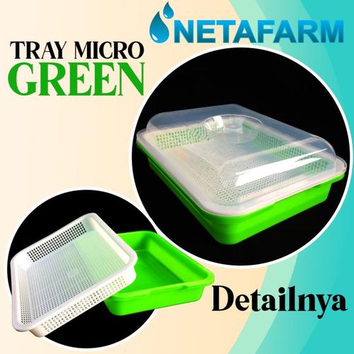 Jual Tray Semai Microgreen - ( Hijau Putih + Tutup ) - 1 pcs - Kota ...