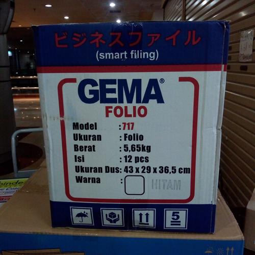 Jual Ordner GEMA 717 folio hitam isi 12 pc - Jakarta Utara - Toko ATK ...