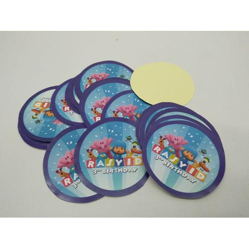 Jual sticker puding pocoyo / label puding pocoyo / hiasan puding pocoyo ...