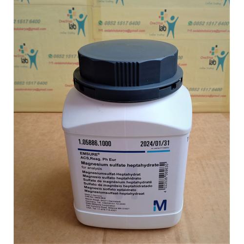 Jual MERCK 105886 MAGNESIUM SULFATE HEPTAHYDRATE MgSO4.7H2O CAP 1 KG ...