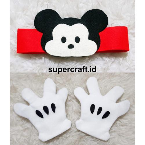 Jual Kostum Mickey Mouse Sarung Tangan Mickeymouse Bando Mickey Disney ...