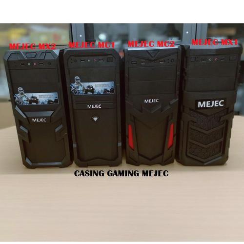 Jual Casing PC Gaming murah Mejec black / PC casing Mejec with PSU ...