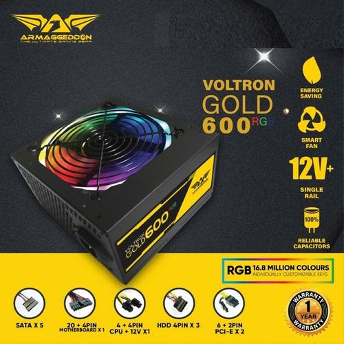 Jual PSU Armageddon voltron gold 600 rgb 80plus - Kota Surabaya - jasa ...
