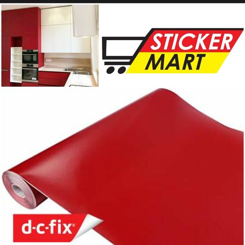 Jual Sticker lemari meja kitchen set merah doff DCFix 0108 Germany ...
