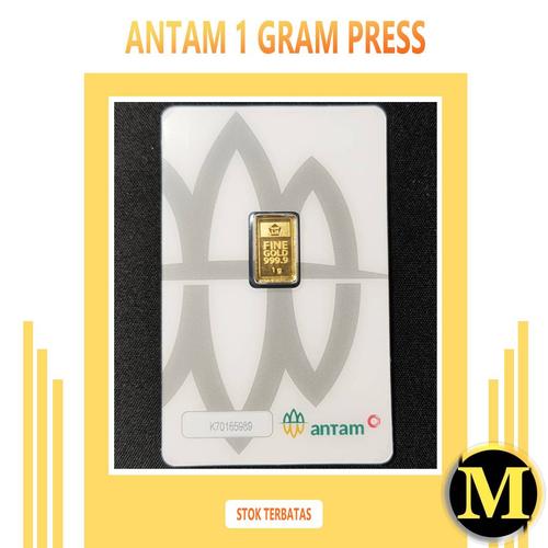 Jual Emas Antam 1 Gram (Gr) Kemasan Press Logam Mulia Emas Batangan ...