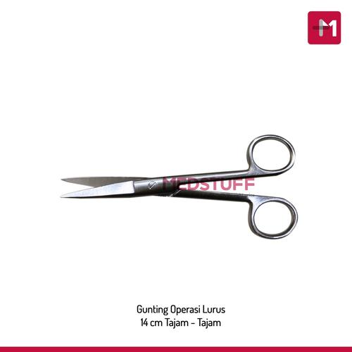 Jual Gunting Operasi Bedah Lurus 14cm Tajam Tajam - Jakarta Barat ...