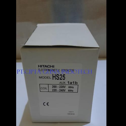 Jual ELECTROMAGNETIC CONTACTOR HITACHI HS25 - 1a1b / 220V & 380V - 220V ...
