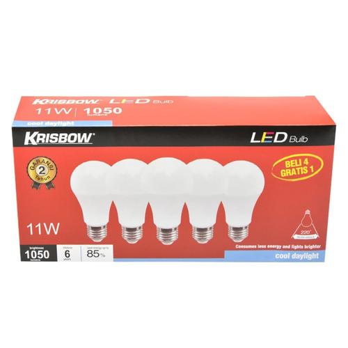 Jual Krisbow Bohlam Lampu LED 11 Watt Isi 5 Putih/Kuning - Putih - Kab. Karawang - Home Ware ...