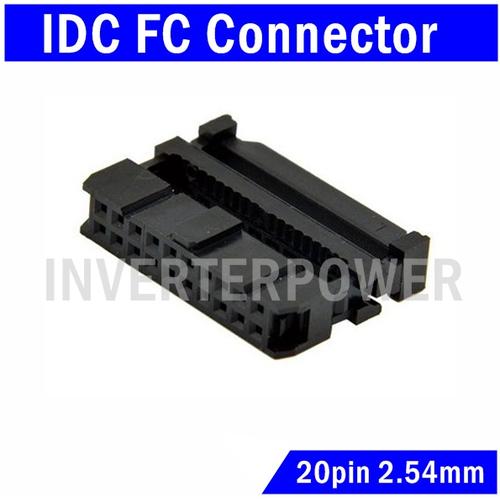Jual Connector 2.54 mm IDC Socket Female FC 20P 20pin 2*10 Rectangular ...