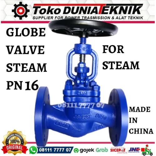 Jual DN 50 (2'') GLOBE VALVE BELLOW SEAL STEAM PN16 CI - Jakarta Barat ...