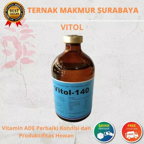 Jual VITOL 140 isi 100 ml - Vitamin ADE Perbaiki Kondisi dan Produktifitas - Kota Surabaya ...