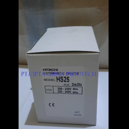 Jual ELECTROMAGNETIC CONTACTOR HITACHI HS25 - 2a2b / 220V & 380V - 220V ...