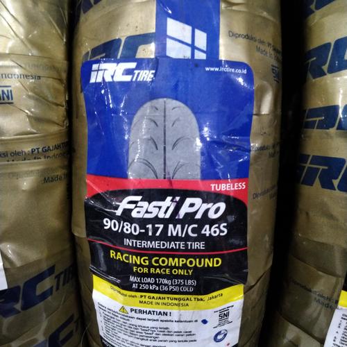 Jual ban balap IRC Fasti Pro ukuran 90/80-17 ring 17 Soft Compound ...