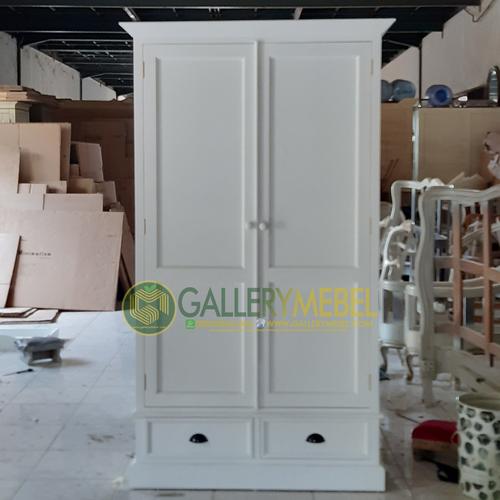 Jual Almari Pakaian Anak 2 Pintu / Lemari Baju Minimalis Putih Duco 2 ...