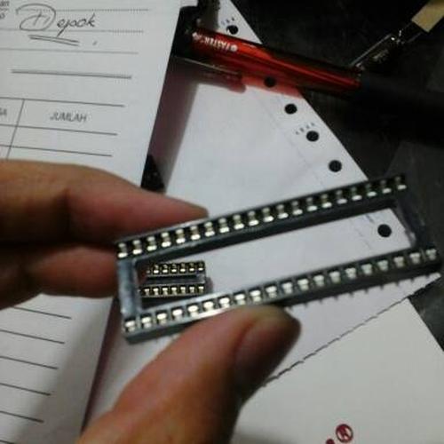 Jual soket ic 40p 40 pin socket ic kaki 40pin adapter 2x20 dip atmega ...