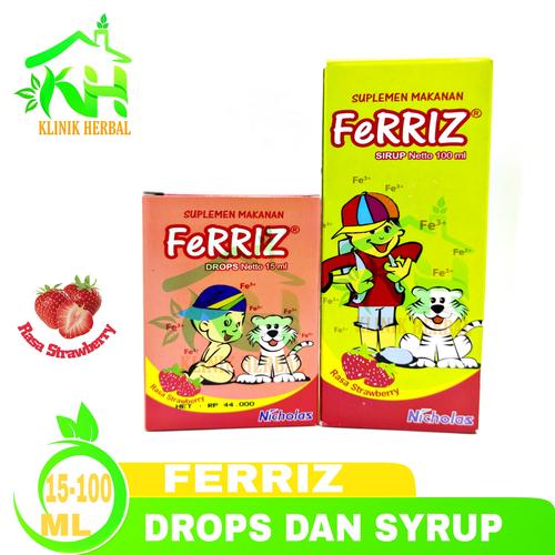 Jual Ferriz Syrup & Drops - Suplemen Makanan & Zat Besi Anak - Jakarta ...