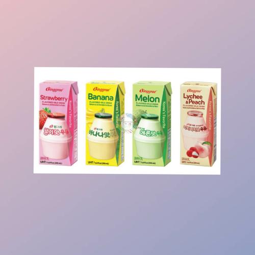 Jual Halal)Binggrae susu korea Binggrae susu pisang lychee strawberry ...