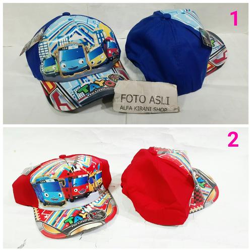 Jual Topi Tayo the Little Bus / topi lucu karakter anak bagus murah ...