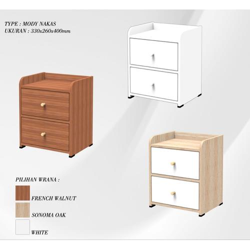 Jual MEJA NAKAS MEJA SAMPING BED SIDE TABLE LACI SERBAGUNA 104 ...