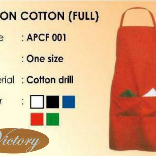 Jual Apron Cotton Full Hitam, Putih, Merah, Biru, / Celemek Koki - Kota ...