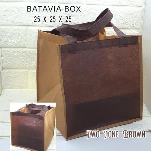 Jual Goodie bag / Tas spound uk 25x25x25 TwoTone Brown - Jakarta Utara ...