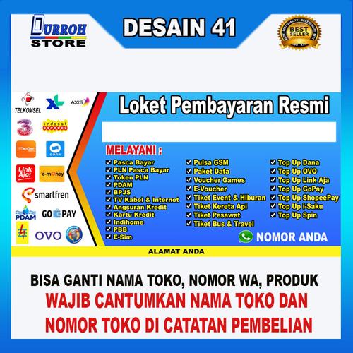 Jual Spanduk / Banner Konter Cell / Celluler Desain 41 - 100X50 ...