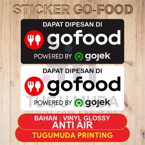Jual Sticker Gofood Vinyl-Stiker Go Food Resto Gojek-Rumah Makan - Anti ...