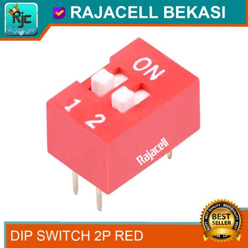 Jual DIP Switch 2P 2channel DIL Flat Dial Switch 2.54mm Pitch - Kota ...