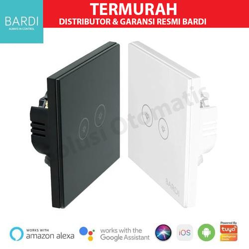 Jual BARDI Smart Wall Switch Touch 2 Gang EU Wifi Wireless IoT ...